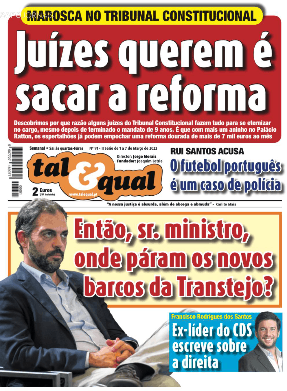 Tal & Qual (1 mar 2023) - Jornais e Revistas - SAPO.pt - Última hora e ...