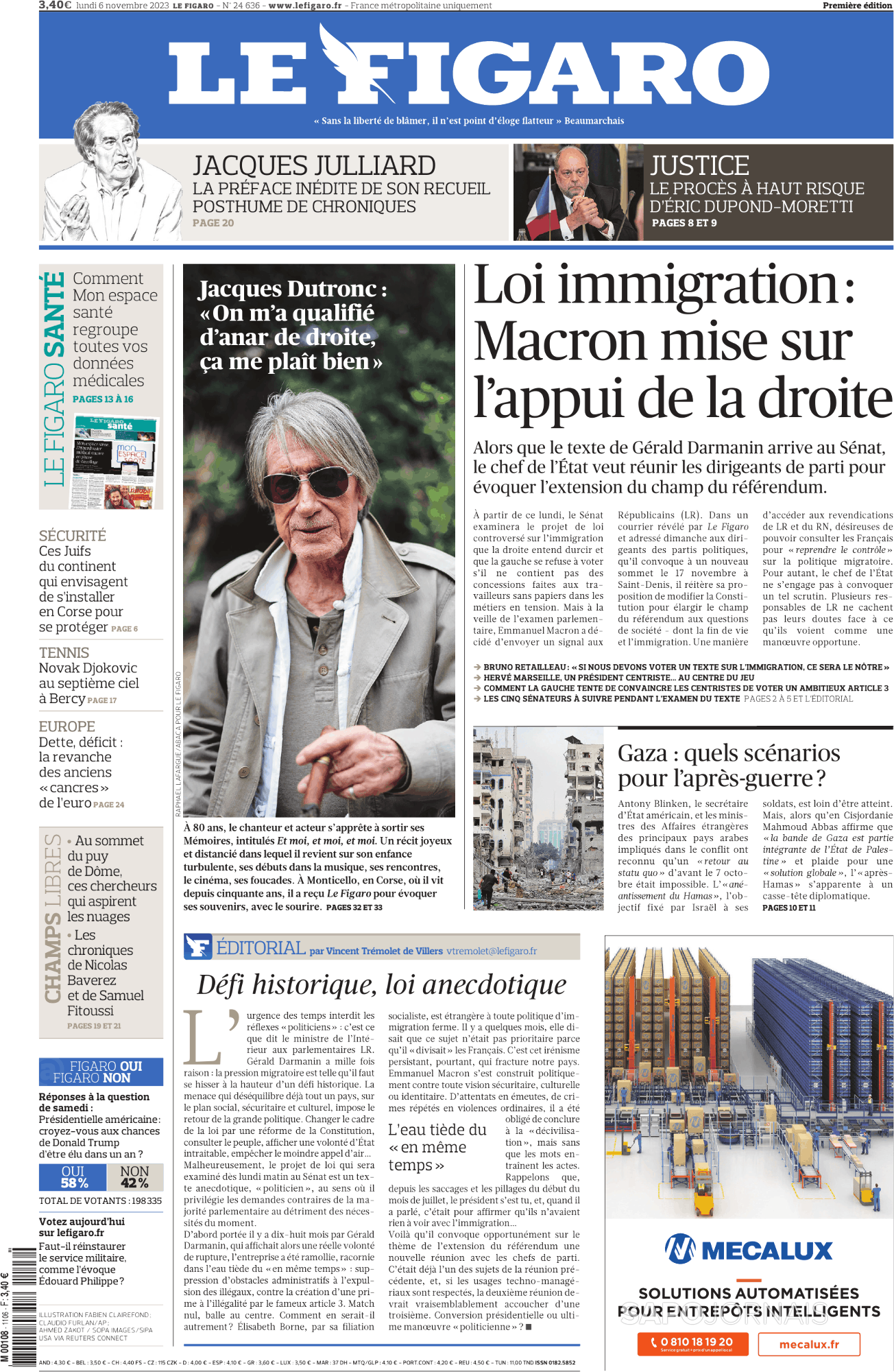 Le Figaro (6 nov 2023) - Jornais e Revistas - SAPO.pt - Última hora e ...