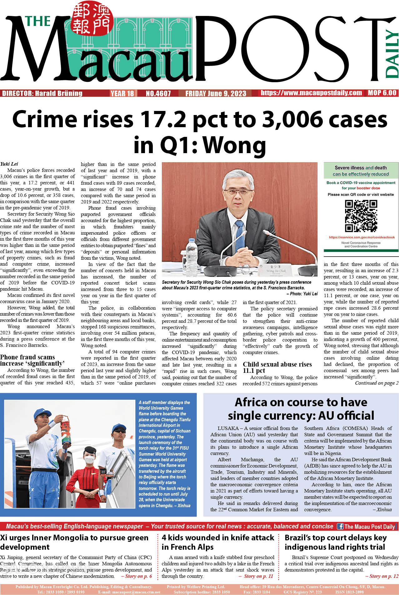 The Macau Post Daily (9 jun 2023) - Jornais e Revistas - SAPO.pt ...