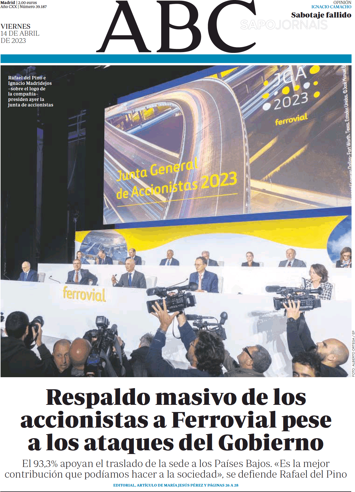 ABC (14 abr 2023) - Jornais e Revistas - SAPO.pt - Última hora e ...