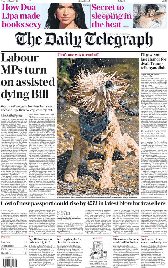 The Daily Telegraph (20 jun 2025) - Jornais e Revistas - SAPO.pt ...