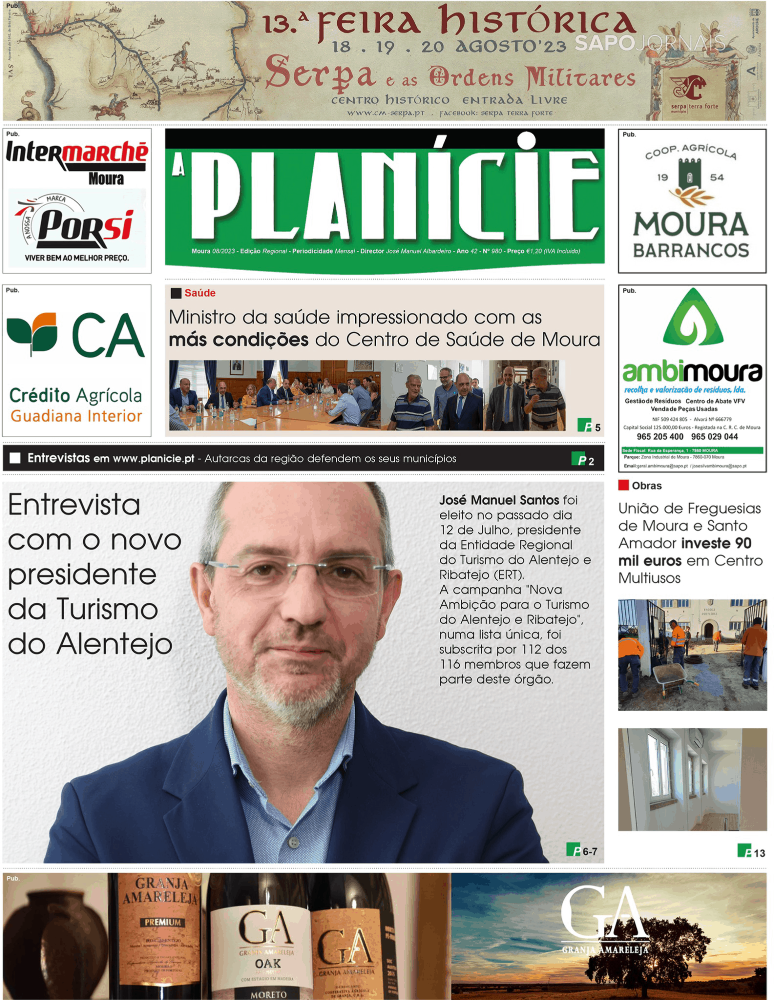 A Planície (1 ago 2023) - Jornais e Revistas - SAPO.pt - Última hora e ...