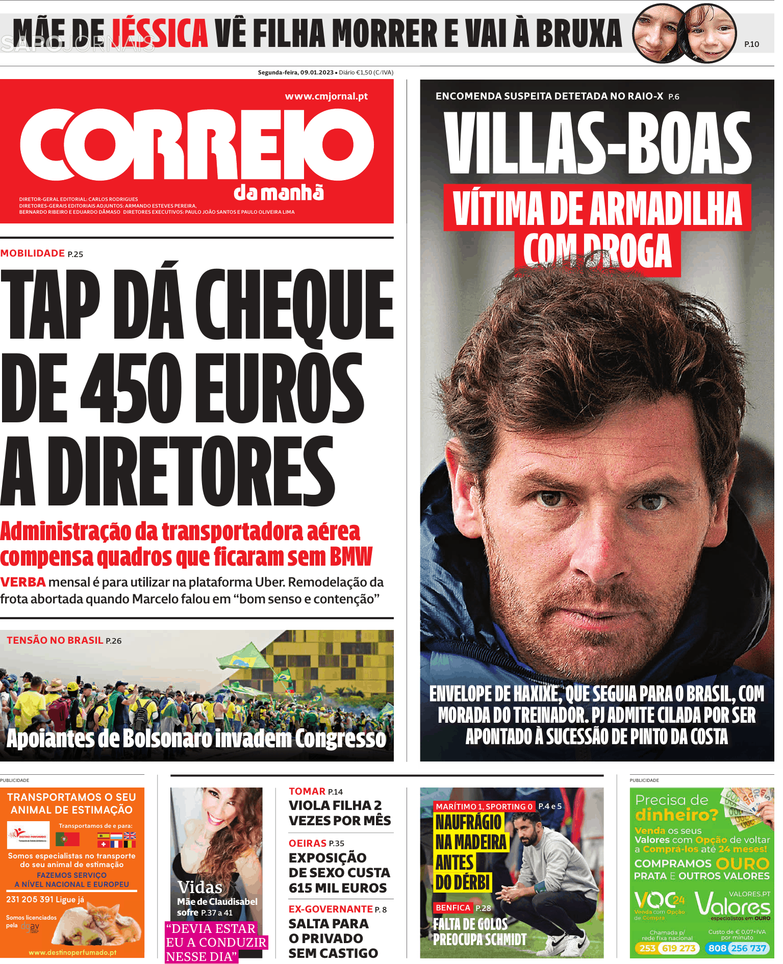 Correio da Manhã (9 jan 2023) - Jornais e Revistas - SAPO.pt - Última ...