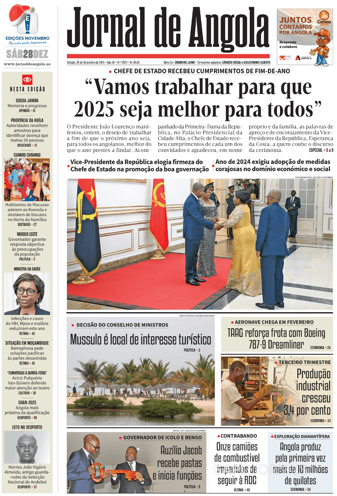 Jornal de Angola (28 dez 2024) - Jornais e Revistas - SAPO.pt - Última ...