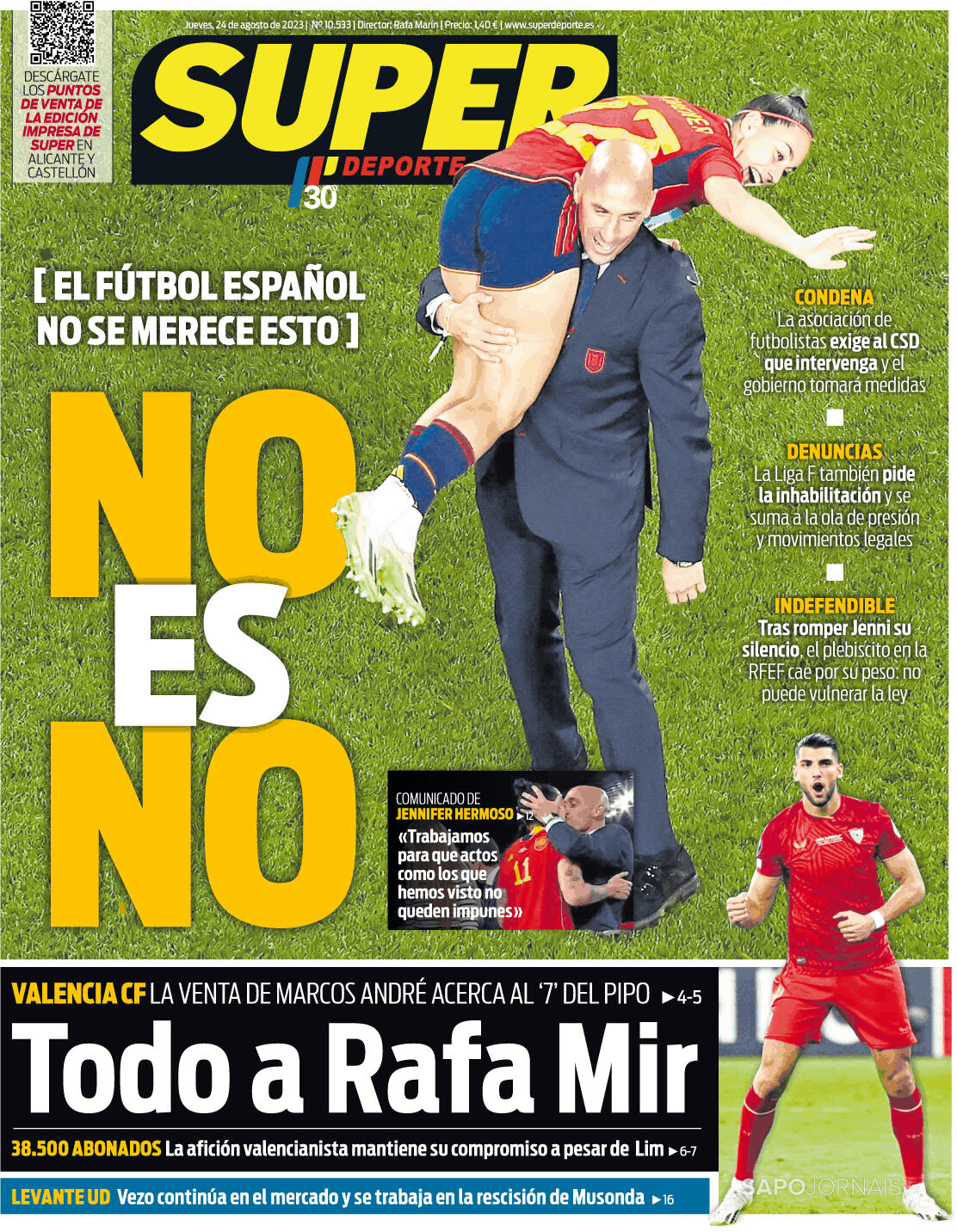 Super Deporte (24 ago 2023) - Jornais e Revistas - SAPO.pt - Última ...