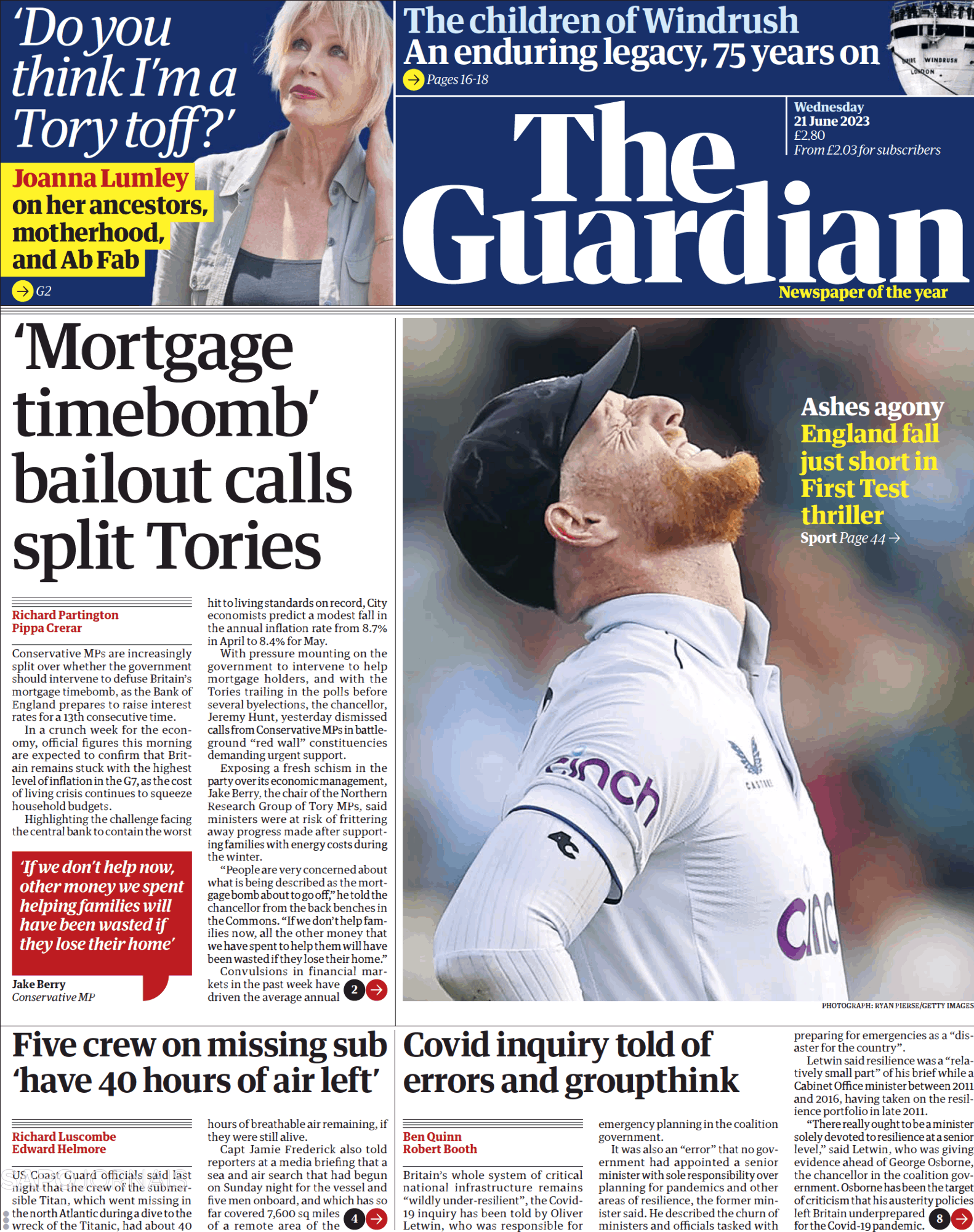 The Guardian (21 jun 2023) - Jornais e Revistas - SAPO.pt - Última hora ...