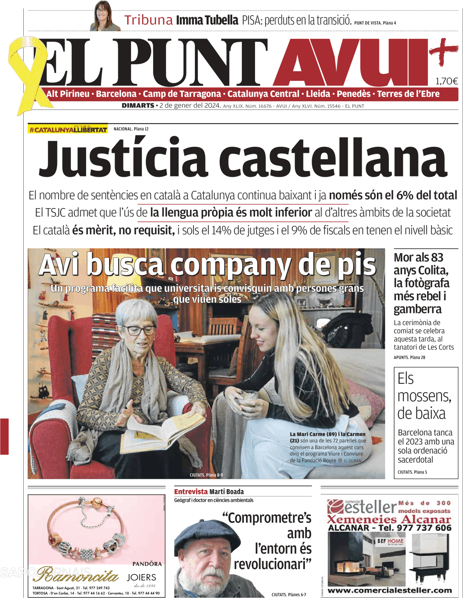 El Punt Avui | Nacional (2 jan 2024) - Jornais e Revistas - SAPO.pt ...
