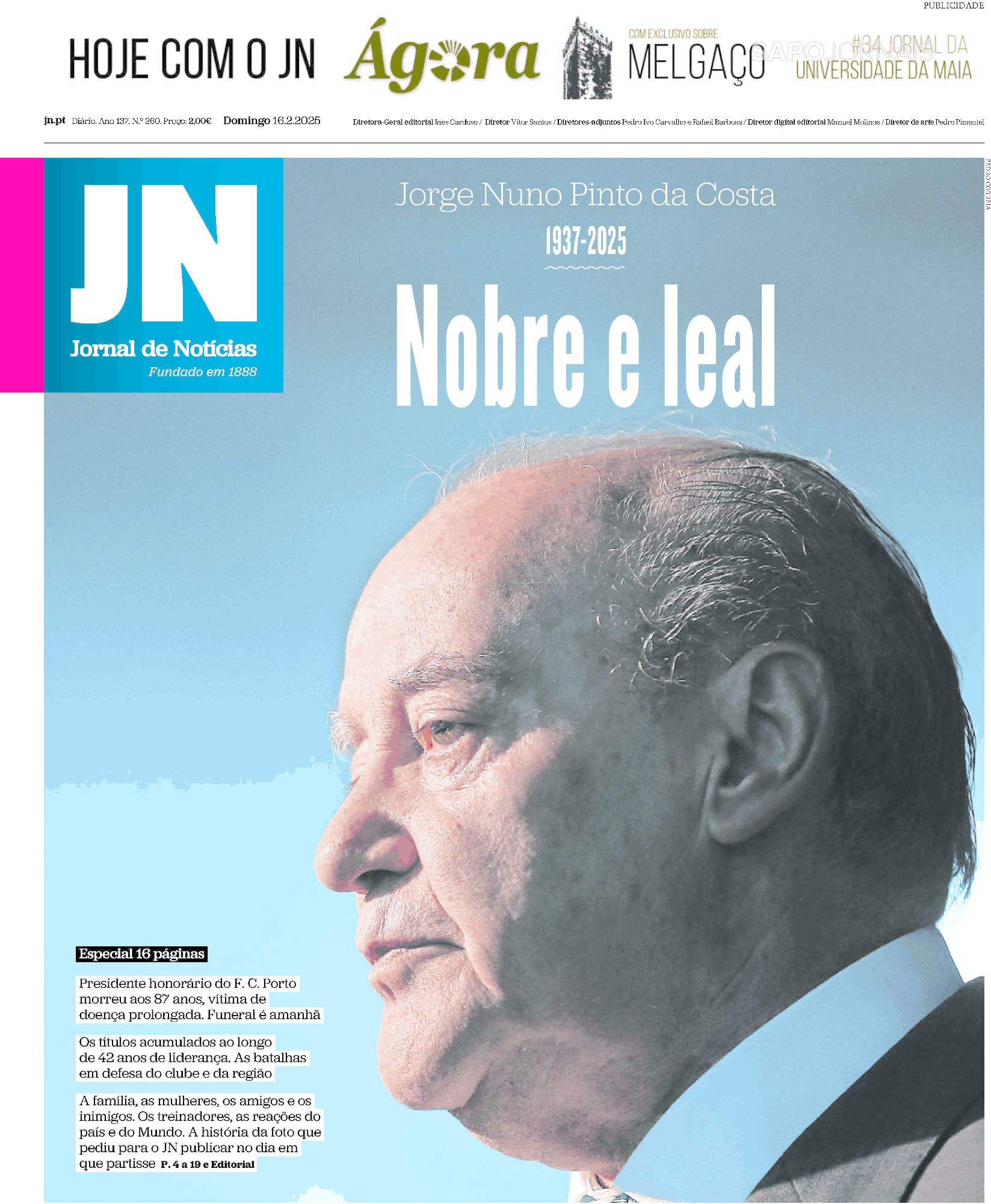Diário de Notícias (16 fev 2025) - Jornais e Revistas - SAPO.pt ...