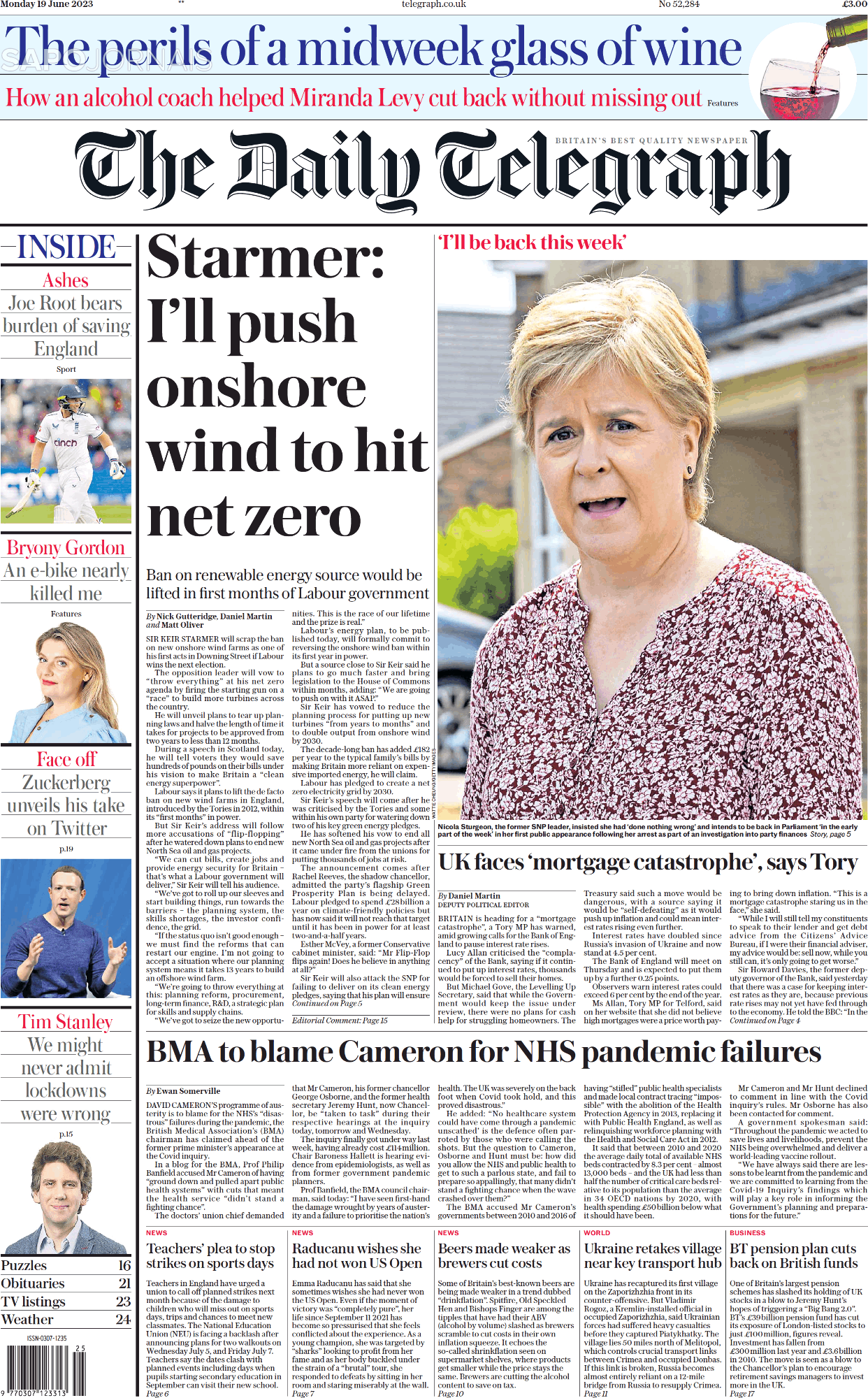The Daily Telegraph (19 jun 2023) - Jornais e Revistas - SAPO.pt ...