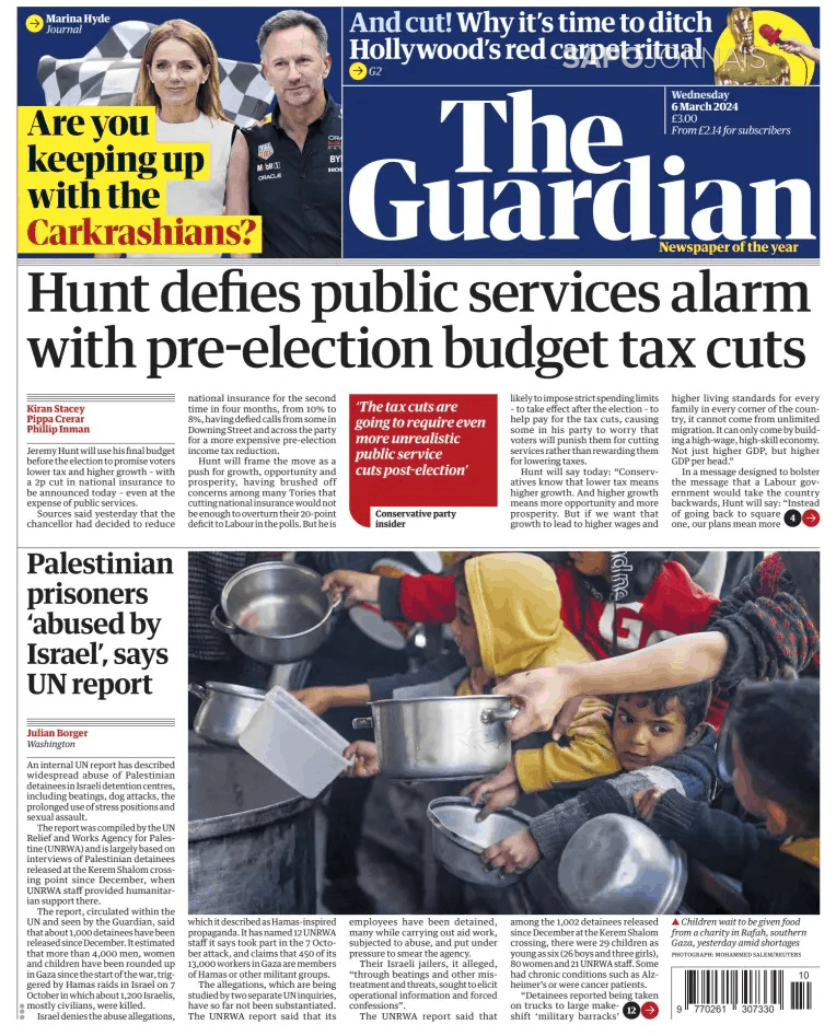 The Guardian (6 mar 2024) - Jornais e Revistas - SAPO.pt - Última hora ...