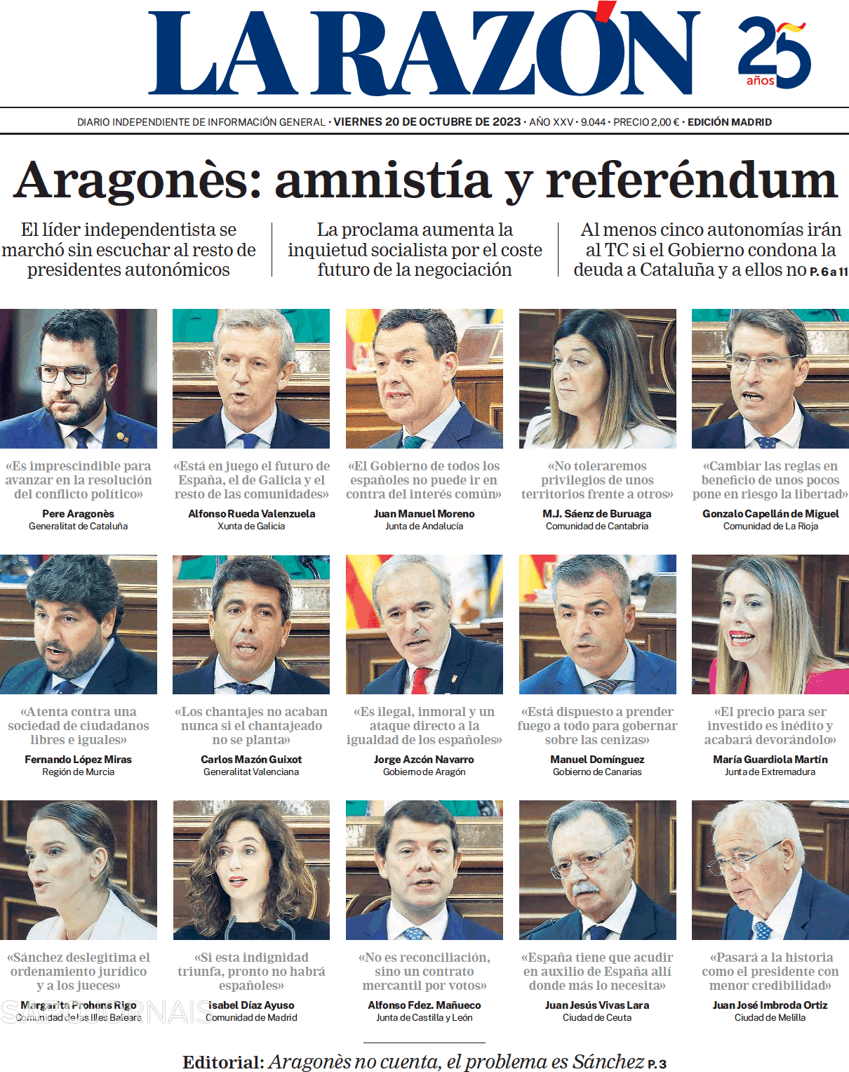 La Razón (20 out 2023) - Jornais e Revistas - SAPO.pt - Última hora e ...