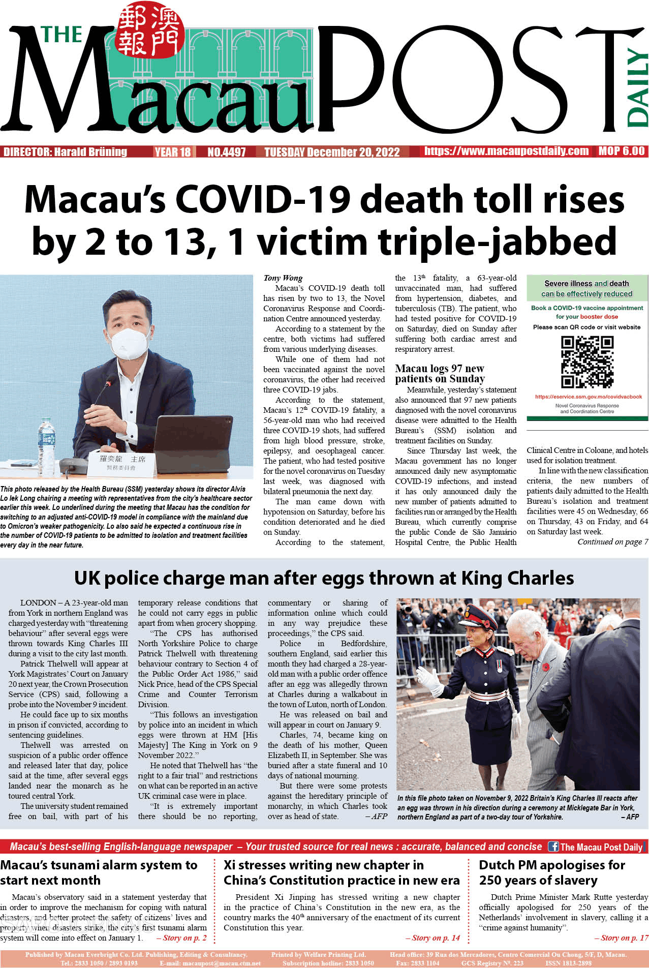 The Macau Post Daily (20 dez 2022) - Jornais e Revistas - SAPO.pt ...