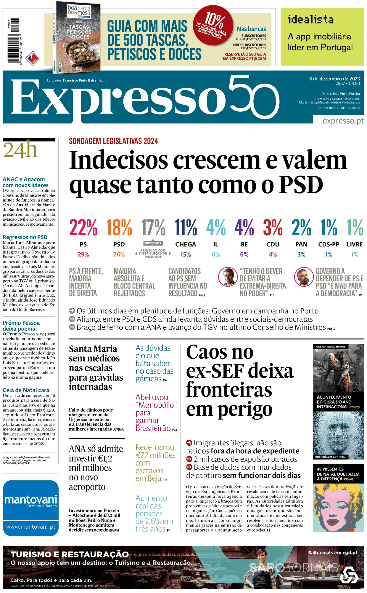 Expresso (8 dez 2023) - Jornais e Revistas - SAPO.pt - Última hora e ...