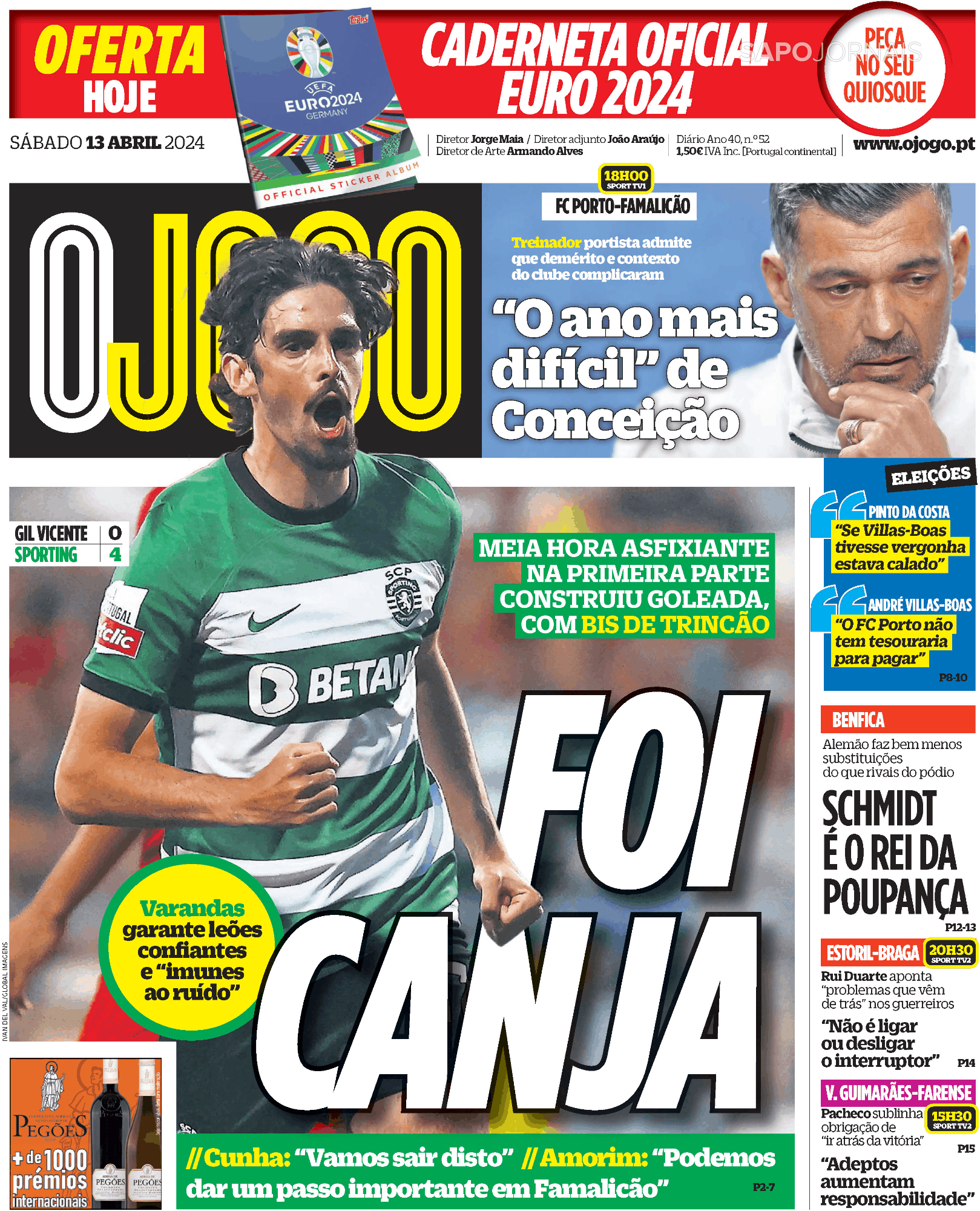 Capas Jornais Hoje