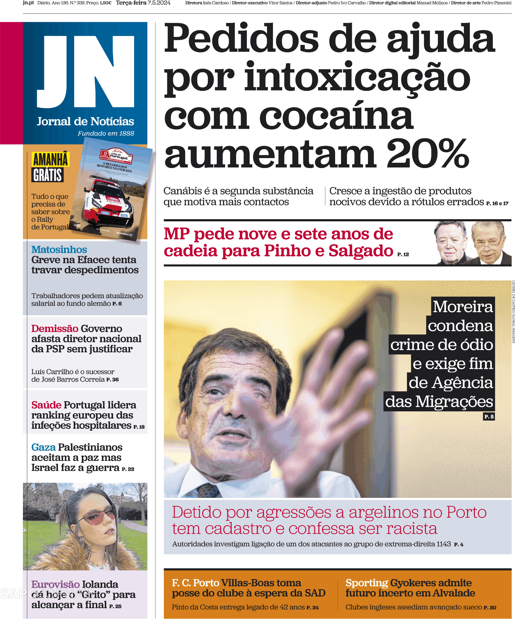 Jornal de Notícias (7 mai 2024) - Jornais e Revistas - SAPO.pt - Última ...