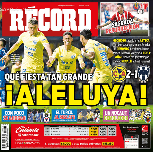 Récord (9 abr 2023) - Jornais e Revistas - SAPO.pt - Última hora e ...