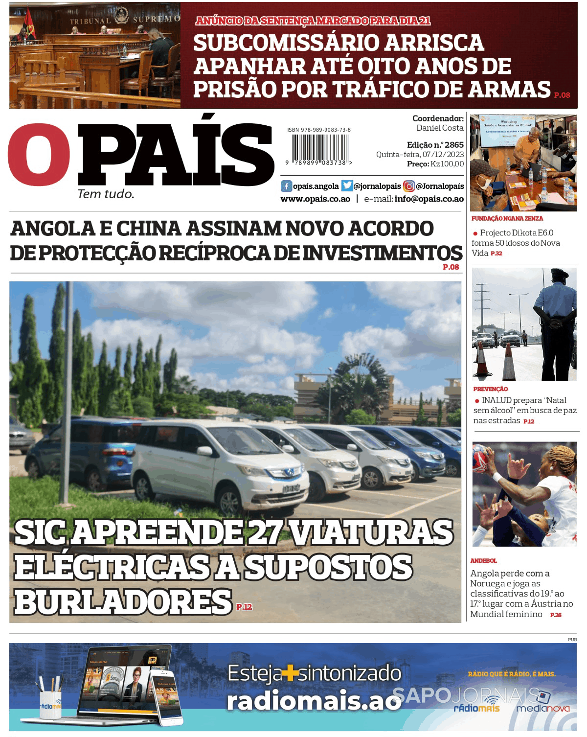 O País (7 dez 2023) - Jornais e Revistas - SAPO.pt - Última hora e ...