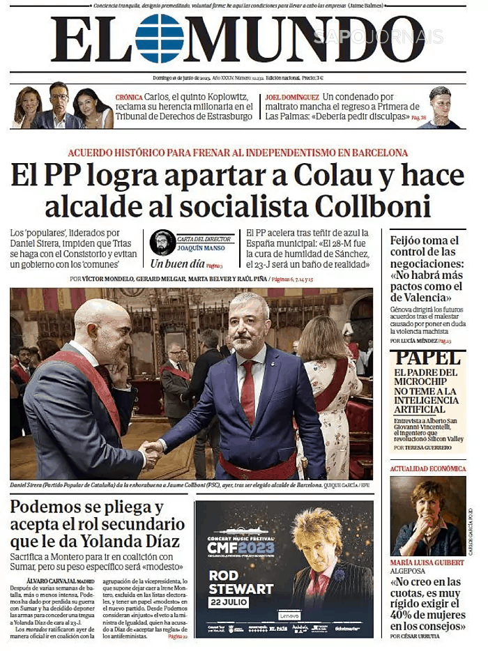 El Mundo (18 jun 2023) - Jornais e Revistas - SAPO.pt - Última hora e ...