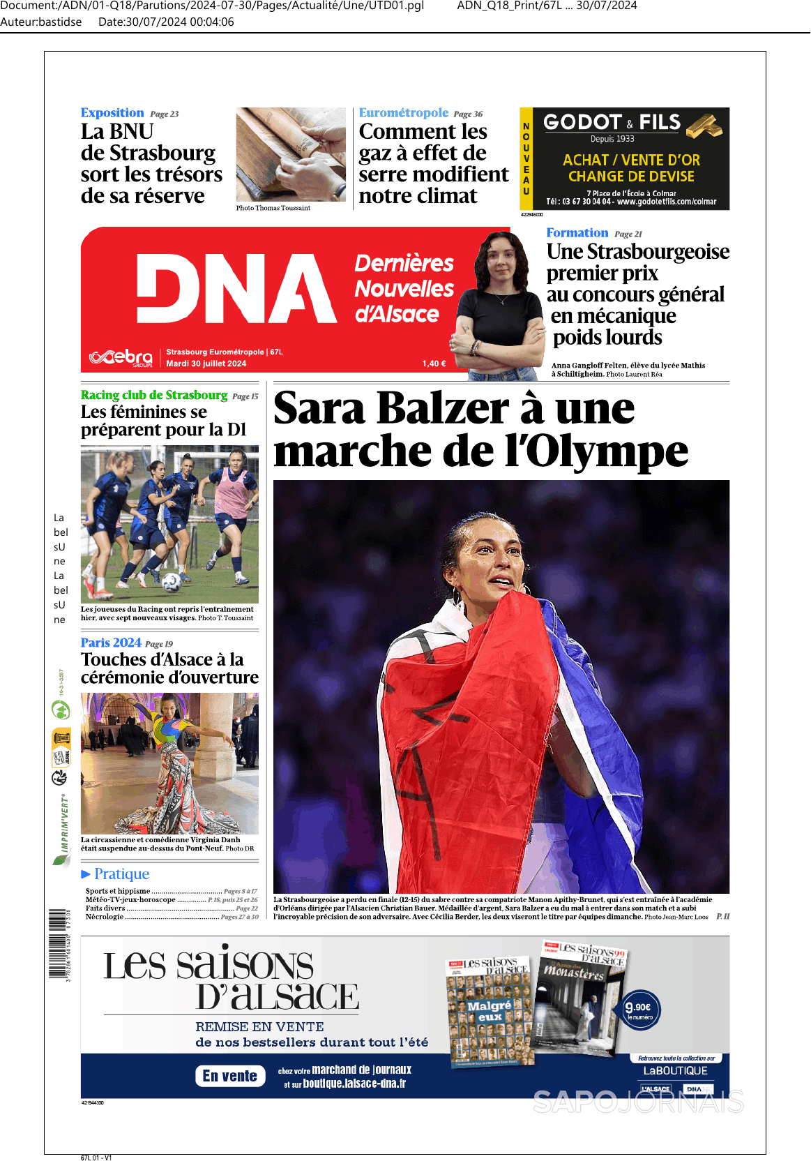 DNA (30 jul 2024) - Jornais e Revistas - SAPO.pt - Última hora e ...