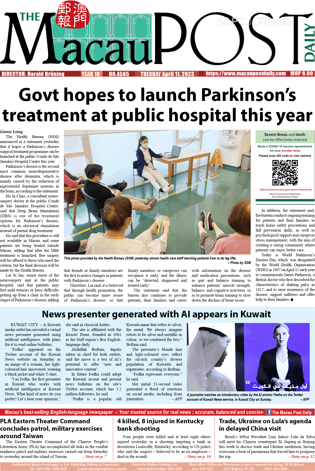 The Macau Post Daily (11 abr 2023) - Jornais e Revistas - SAPO.pt ...