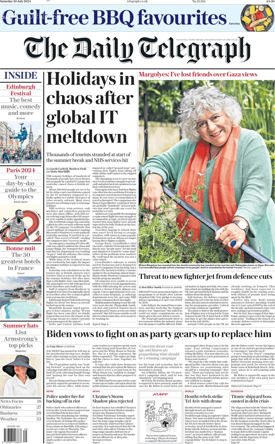 The Daily Telegraph (20 jul 2024) - Jornais e Revistas - SAPO.pt ...