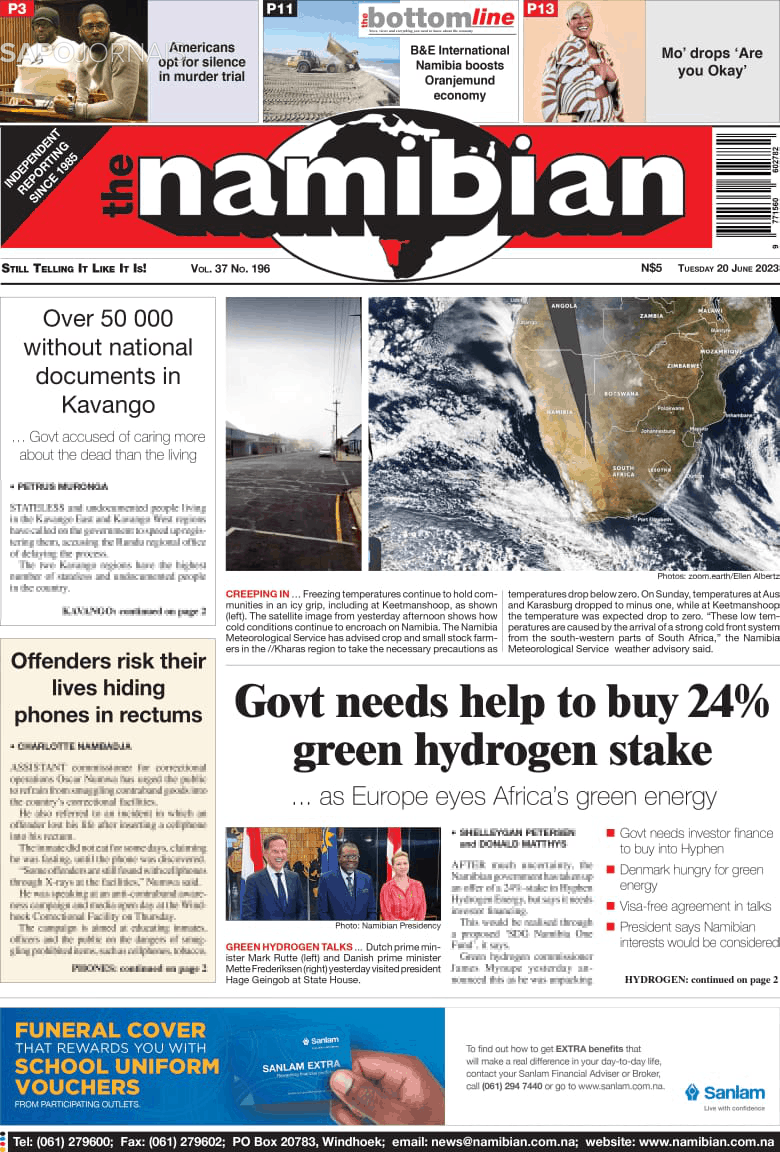 The Namibian (20 jun 2023) - Jornais e Revistas - SAPO.pt - Última hora ...