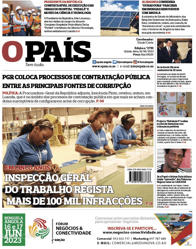O País (1 jun 2023) - Jornais e Revistas - SAPO.pt - Última hora e ...