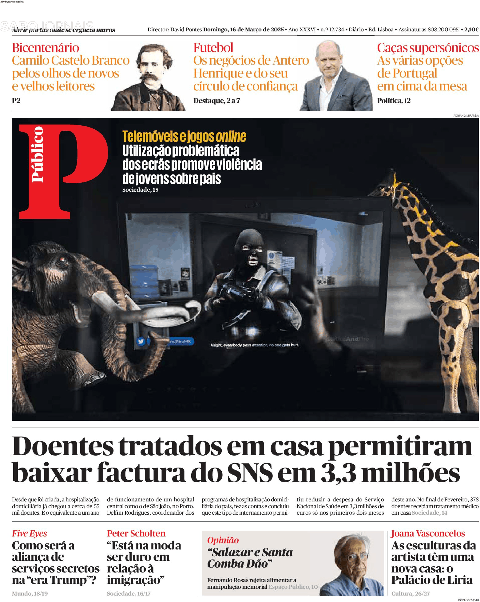 Público (16 mar 2025) - Jornais e Revistas - SAPO.pt - Última hora e ...