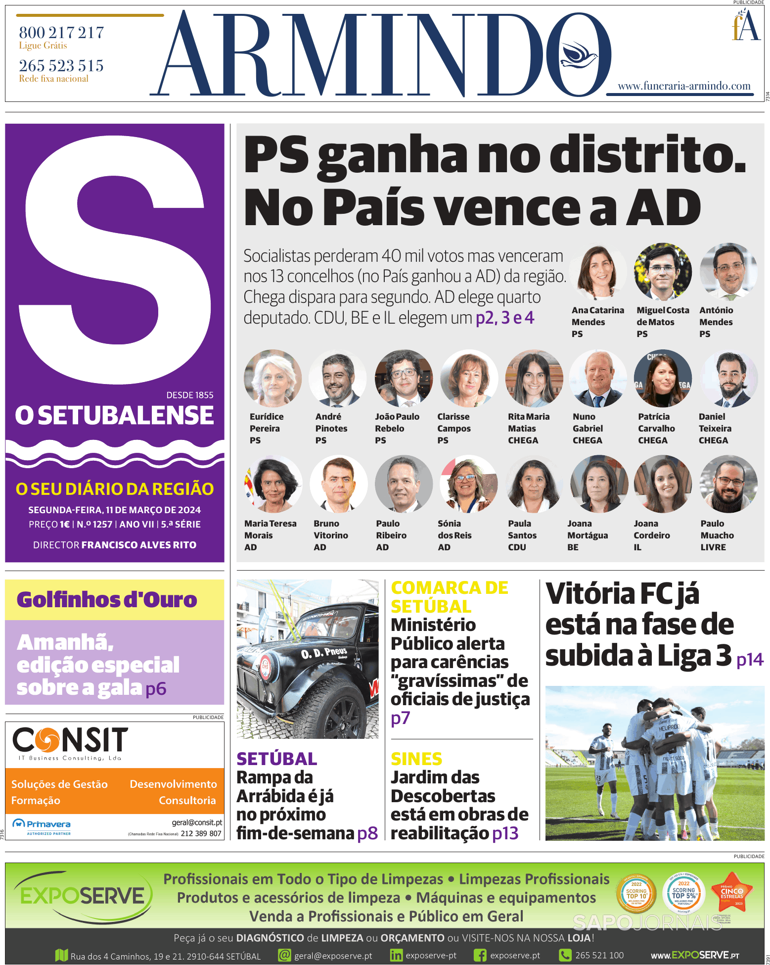 O Setubalense (11 mar 2024) - Jornais e Revistas - SAPO.pt - Última ...