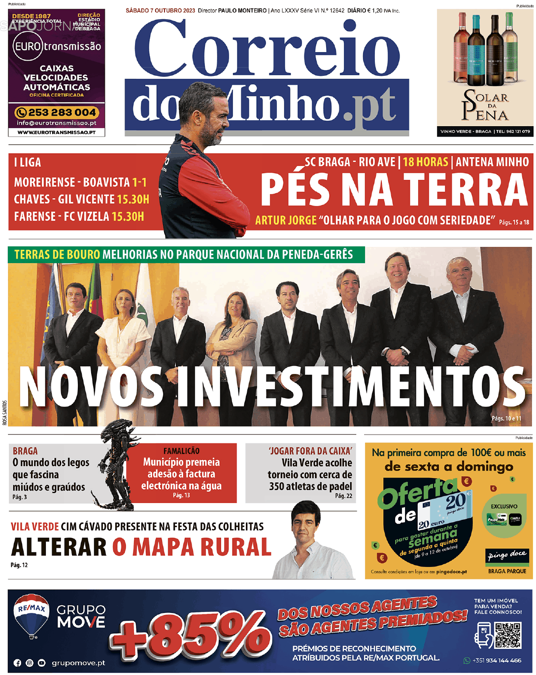 Correio do Minho (7 out 2023) - Jornais e Revistas - SAPO.pt - Última ...