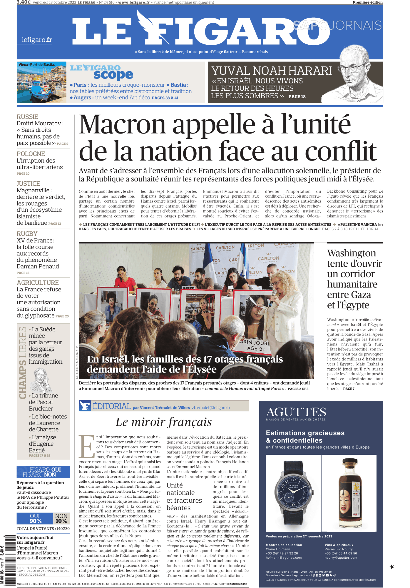 Le Figaro (13 out 2023) - Jornais e Revistas - SAPO.pt - Última hora e ...