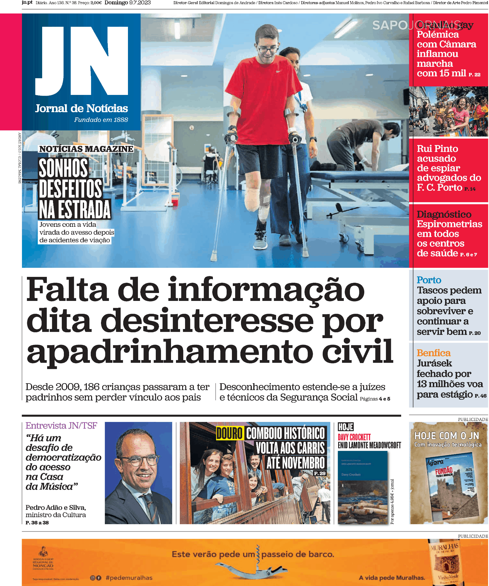 Jornal de Notícias (9 jul 2023) - Jornais e Revistas - SAPO.pt - Última ...