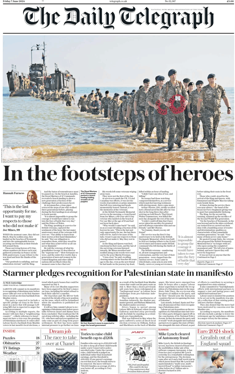 The Daily Telegraph (7 jun 2024) - Jornais e Revistas - SAPO.pt ...
