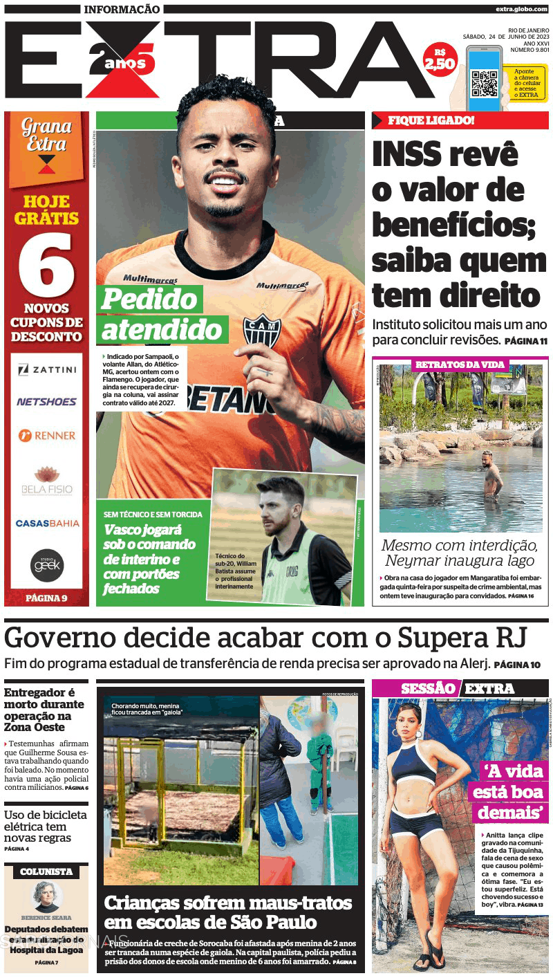 Extra (24 jun 2023) - Jornais e Revistas - SAPO.pt - Última hora e ...