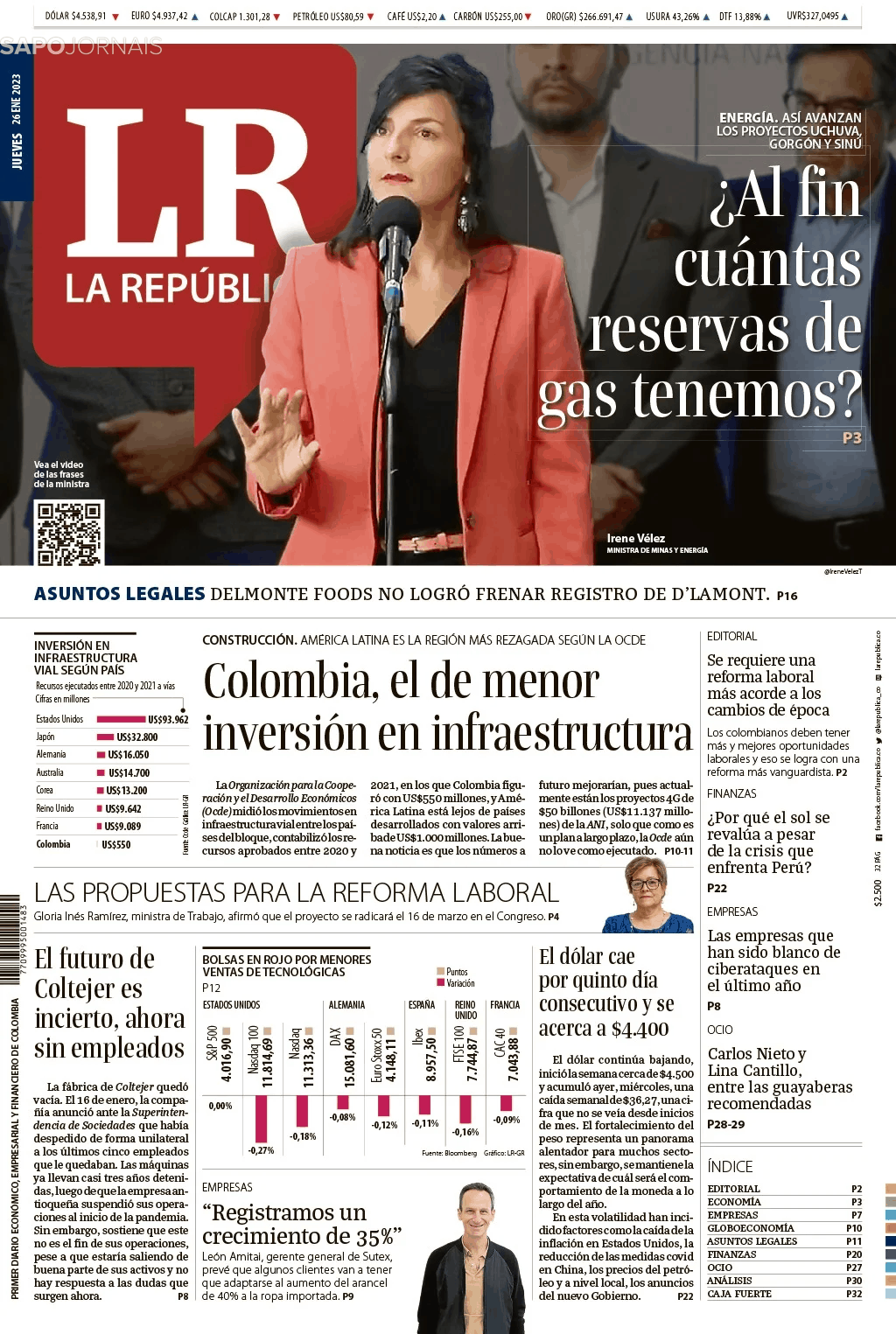 La Republica (26 jan 2023) - Jornais e Revistas - SAPO.pt - Última hora ...