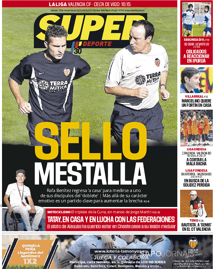 Super Deporte (25 nov 2023) - Jornais e Revistas - SAPO.pt - Última ...