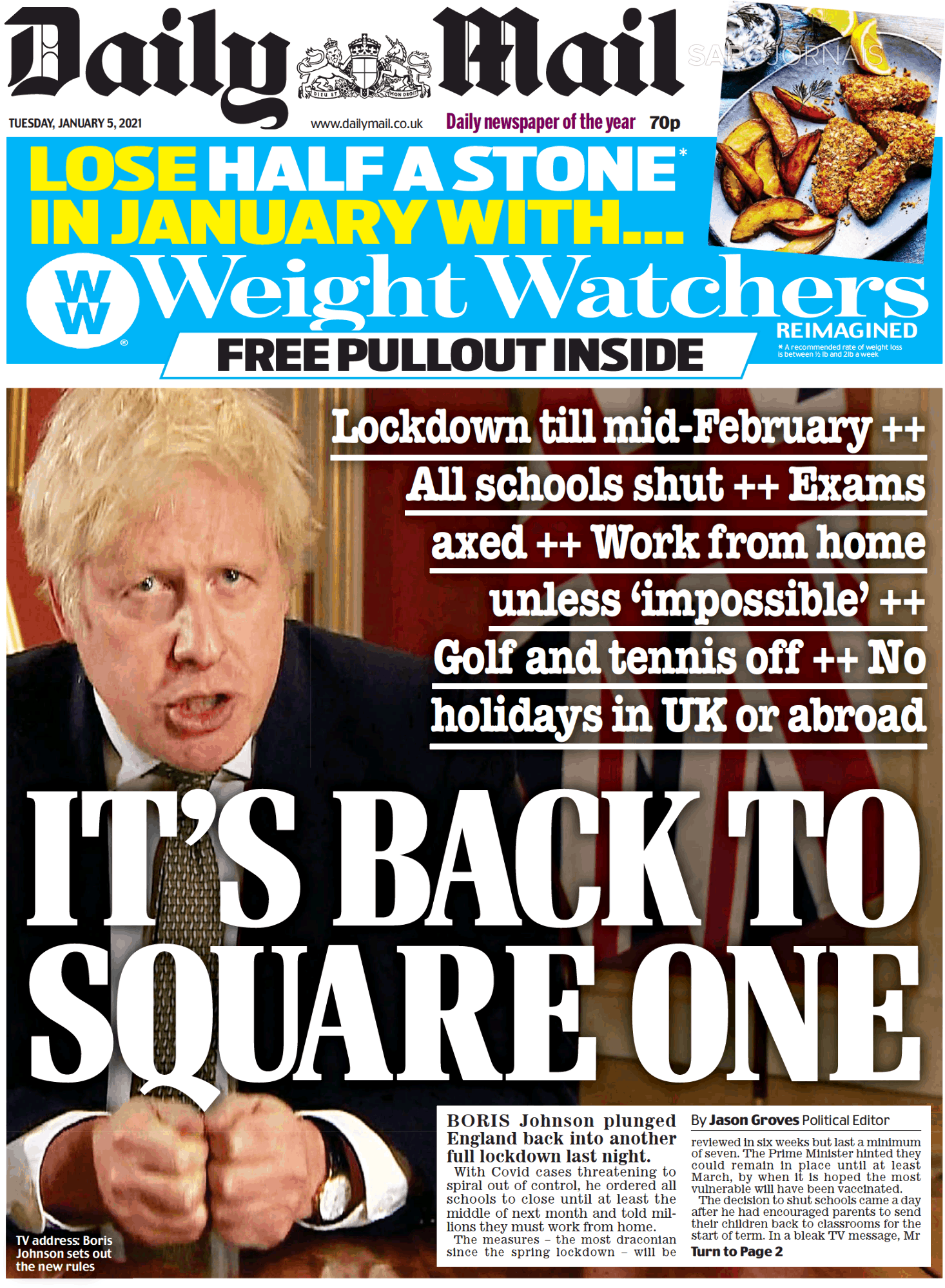 Daily Mail (5 jan 2021) - Jornais e Revistas - SAPO.pt - Última hora e ...