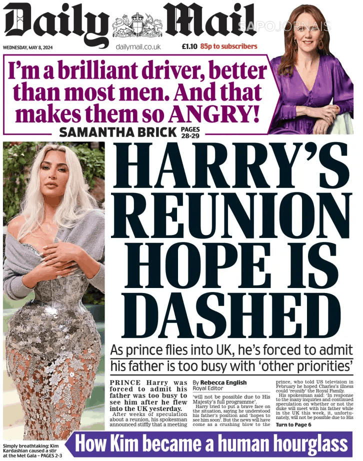 Daily Mail (8 mai 2024) - Jornais e Revistas - SAPO.pt - Última hora e ...