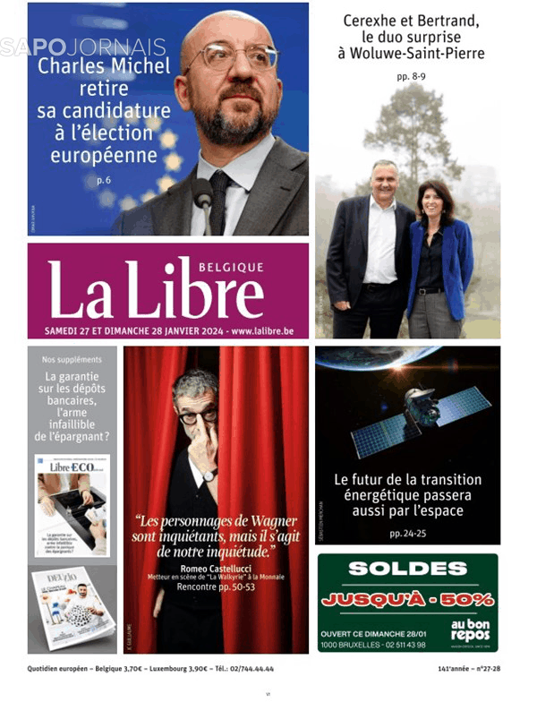 La Libre Belgique (27 jan 2024) - Jornais e Revistas - SAPO.pt - Última ...