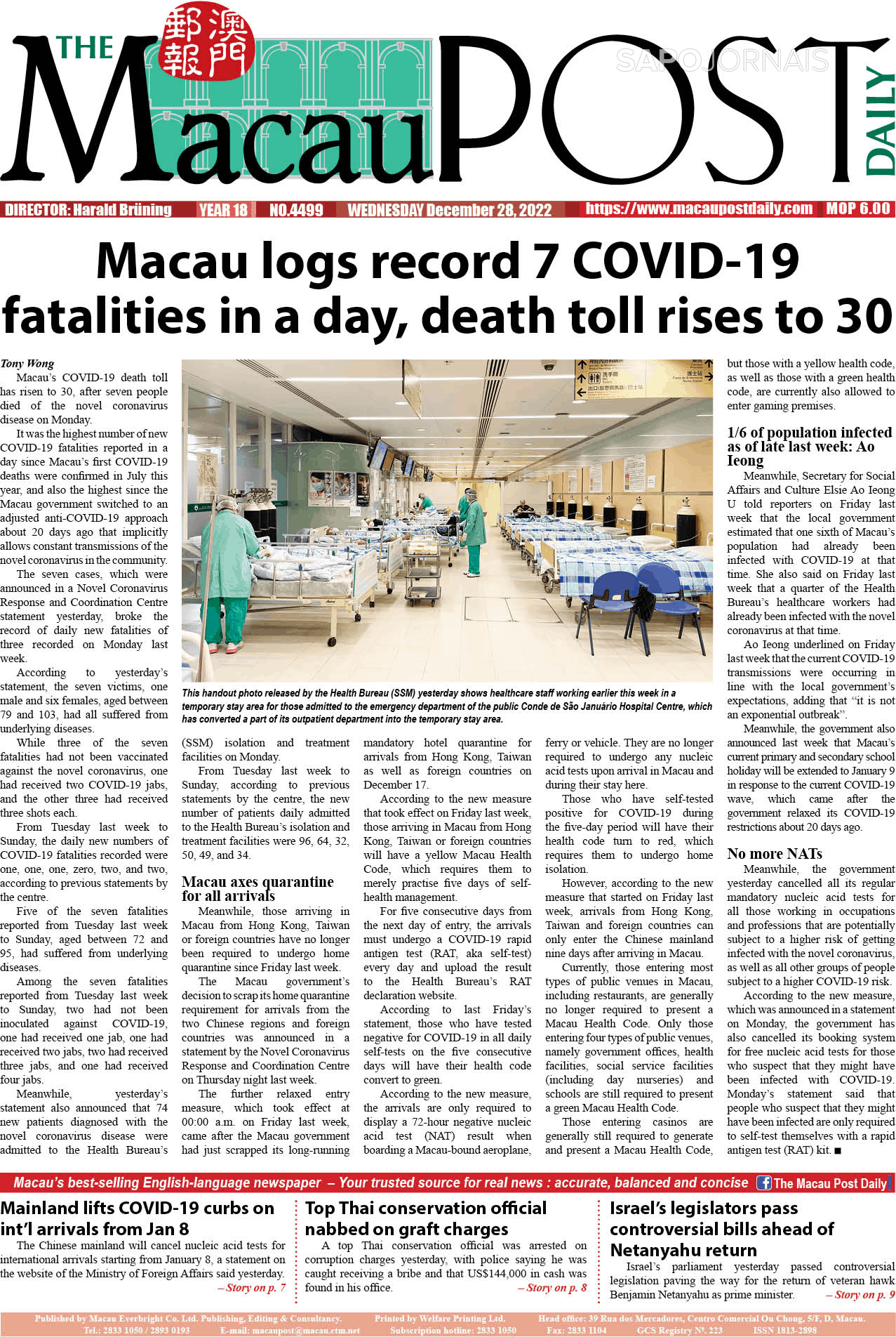 The Macau Post Daily (28 dez 2022) - Jornais e Revistas - SAPO.pt ...