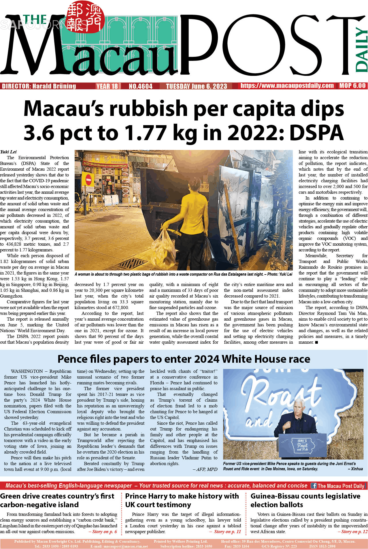 The Macau Post Daily (6 jun 2023) - Jornais e Revistas - SAPO.pt ...