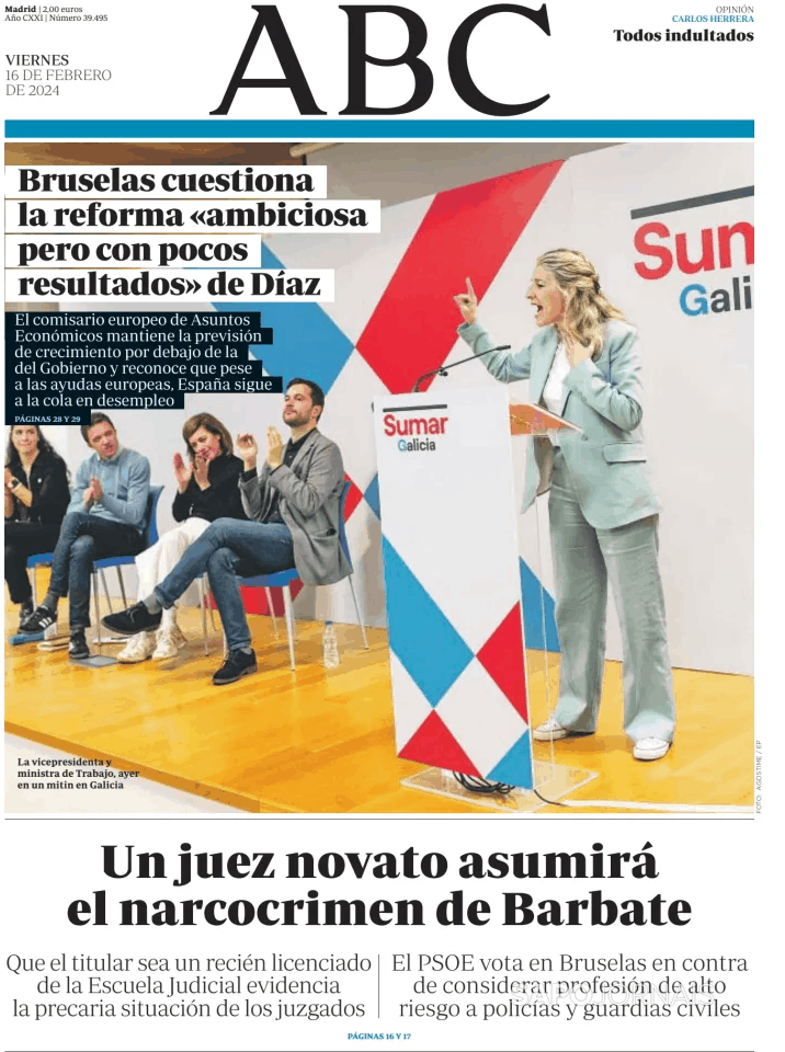 ABC (16 fev 2024) - Jornais e Revistas - SAPO.pt - Última hora e ...