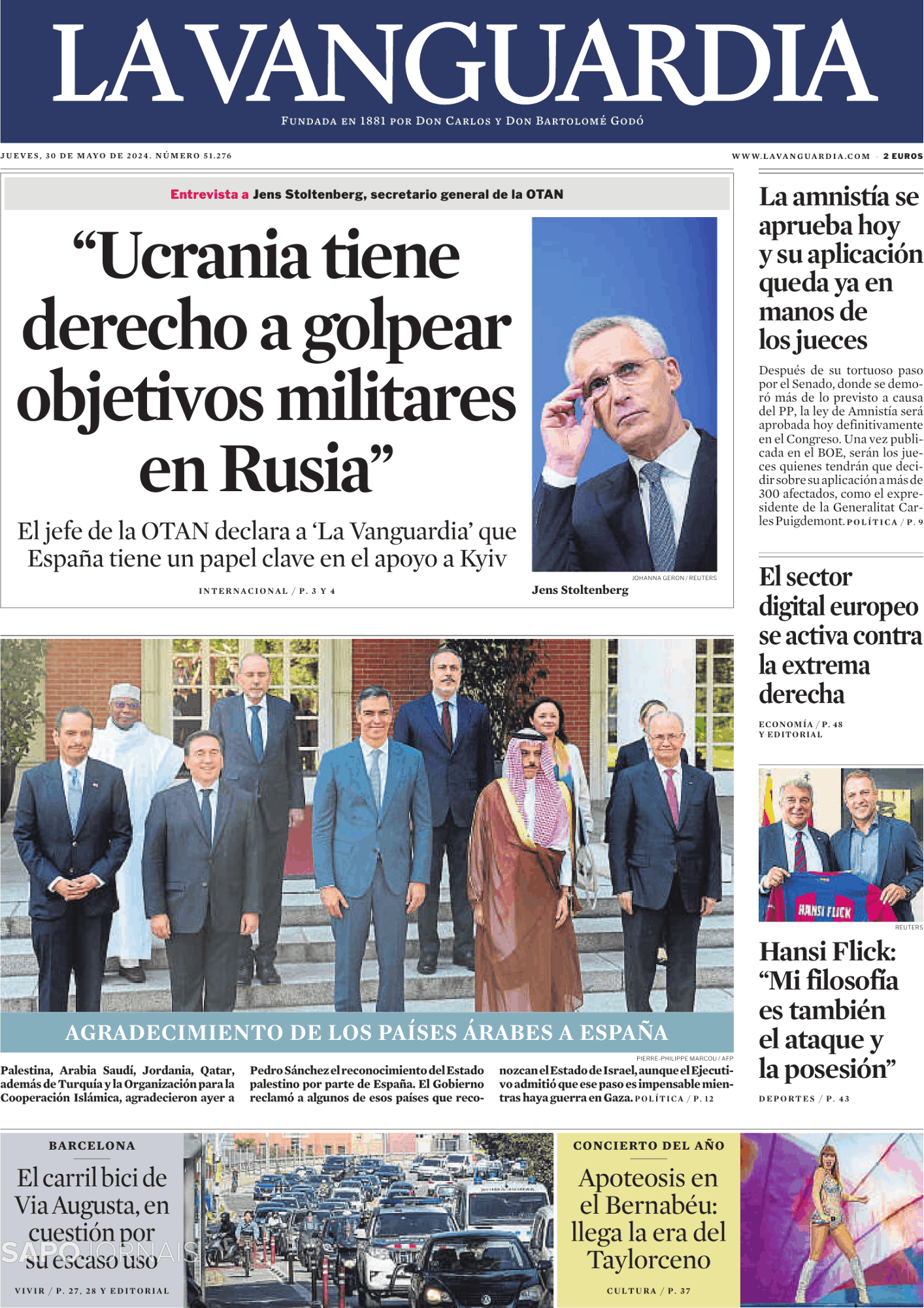 La Vanguardia (30 mai 2024) - Jornais e Revistas - SAPO.pt - Última ...