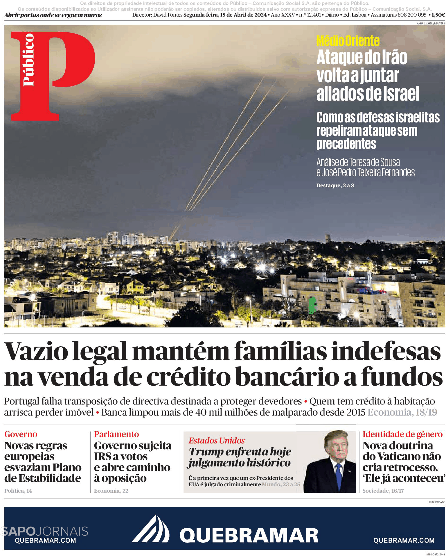Capas Jornais Hoje