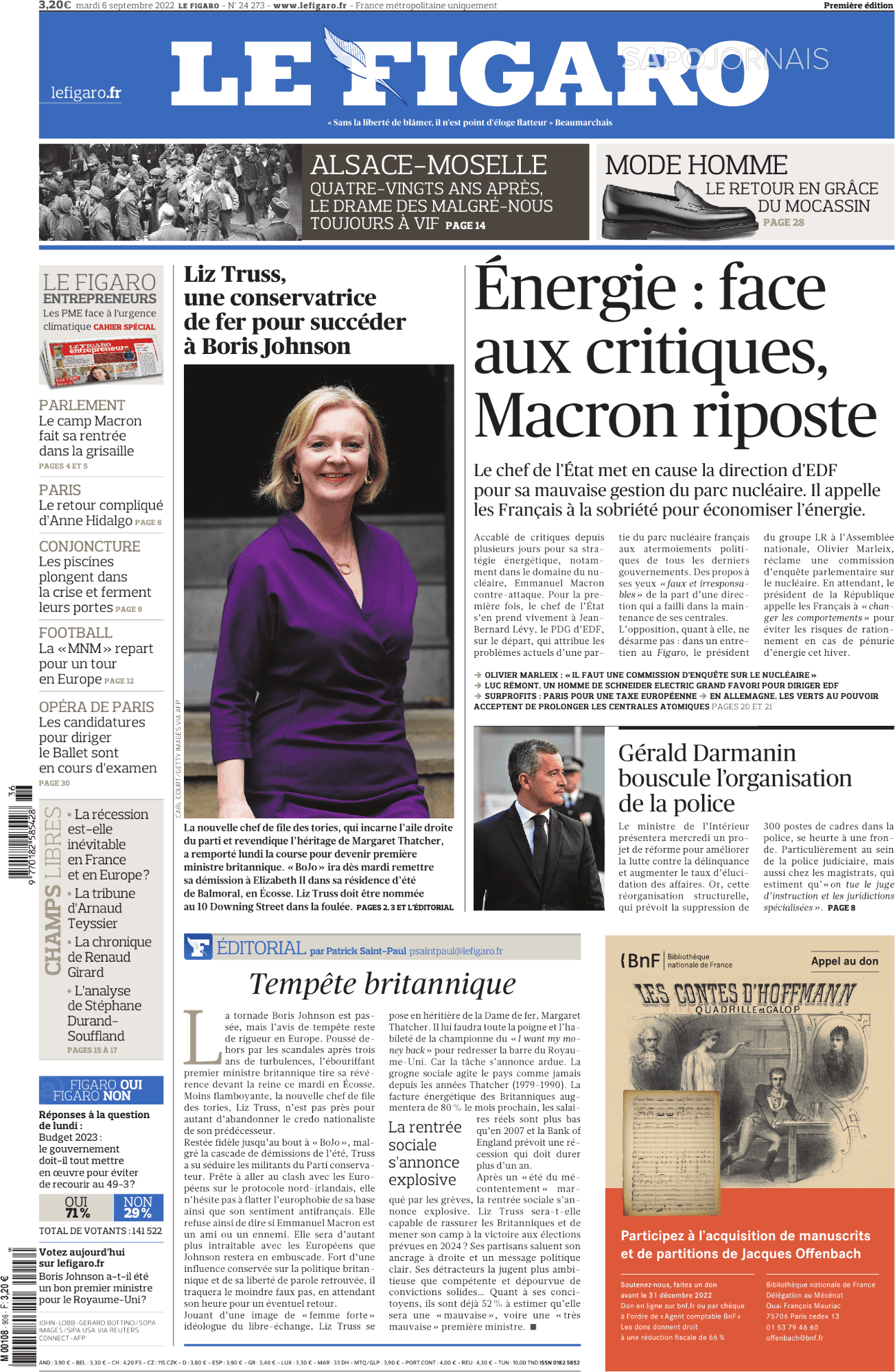 Le Figaro (6 set 2022) - Jornais e Revistas - SAPO.pt - Última hora e ...