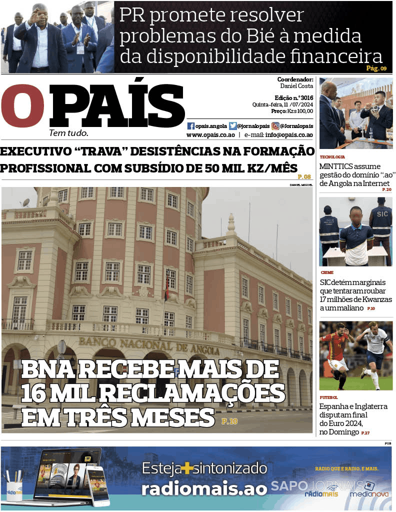 O País (11 jul 2024) - Jornais e Revistas - SAPO.pt - Última hora e ...