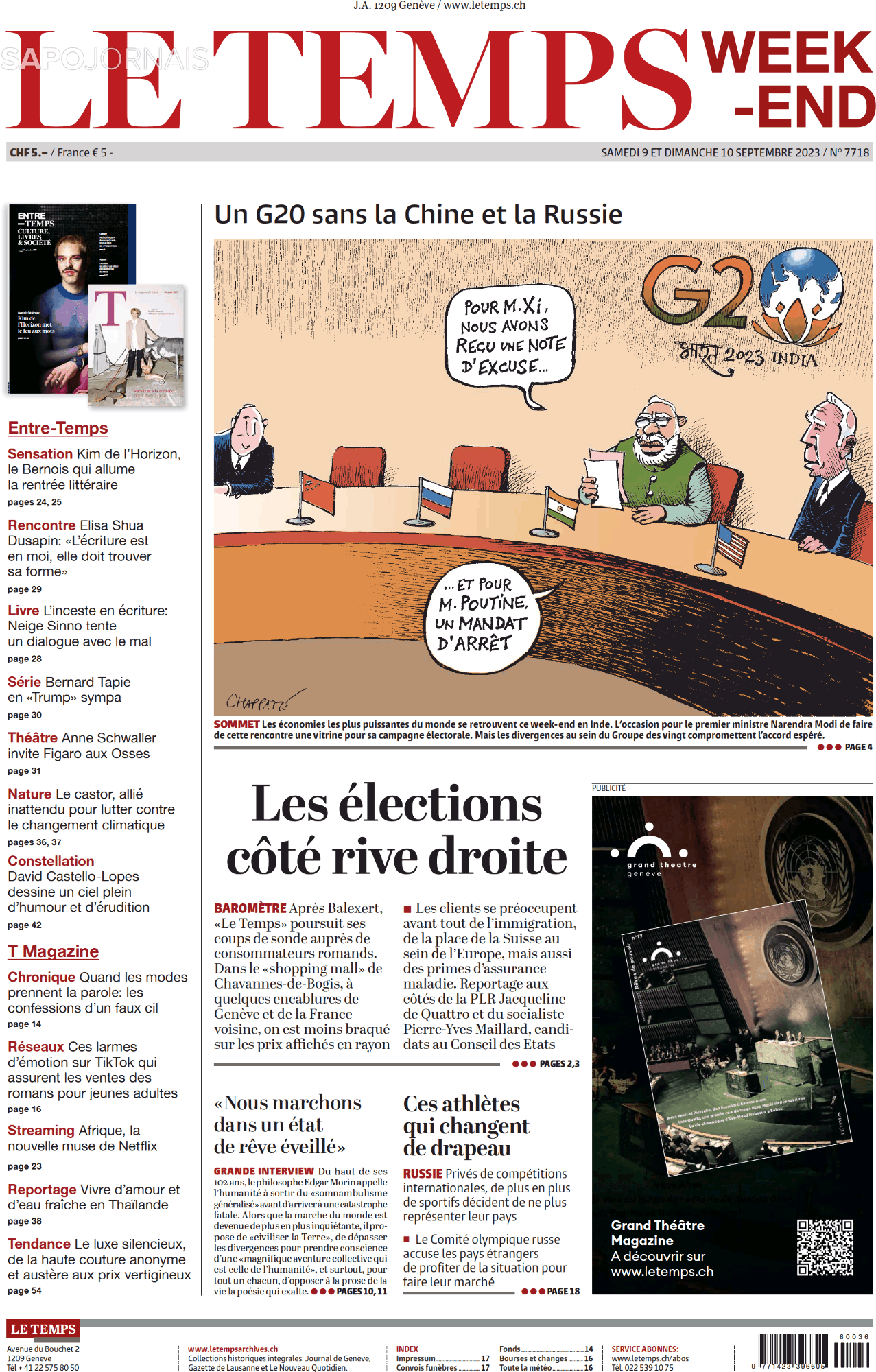 Le Temps (10 set 2023) - Jornais e Revistas - SAPO.pt - Última hora e ...