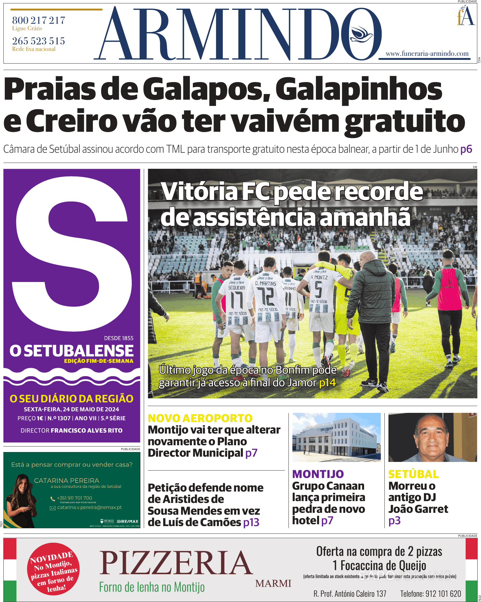 O Setubalense (24 mai 2024) - Jornais e Revistas - SAPO.pt - Última ...
