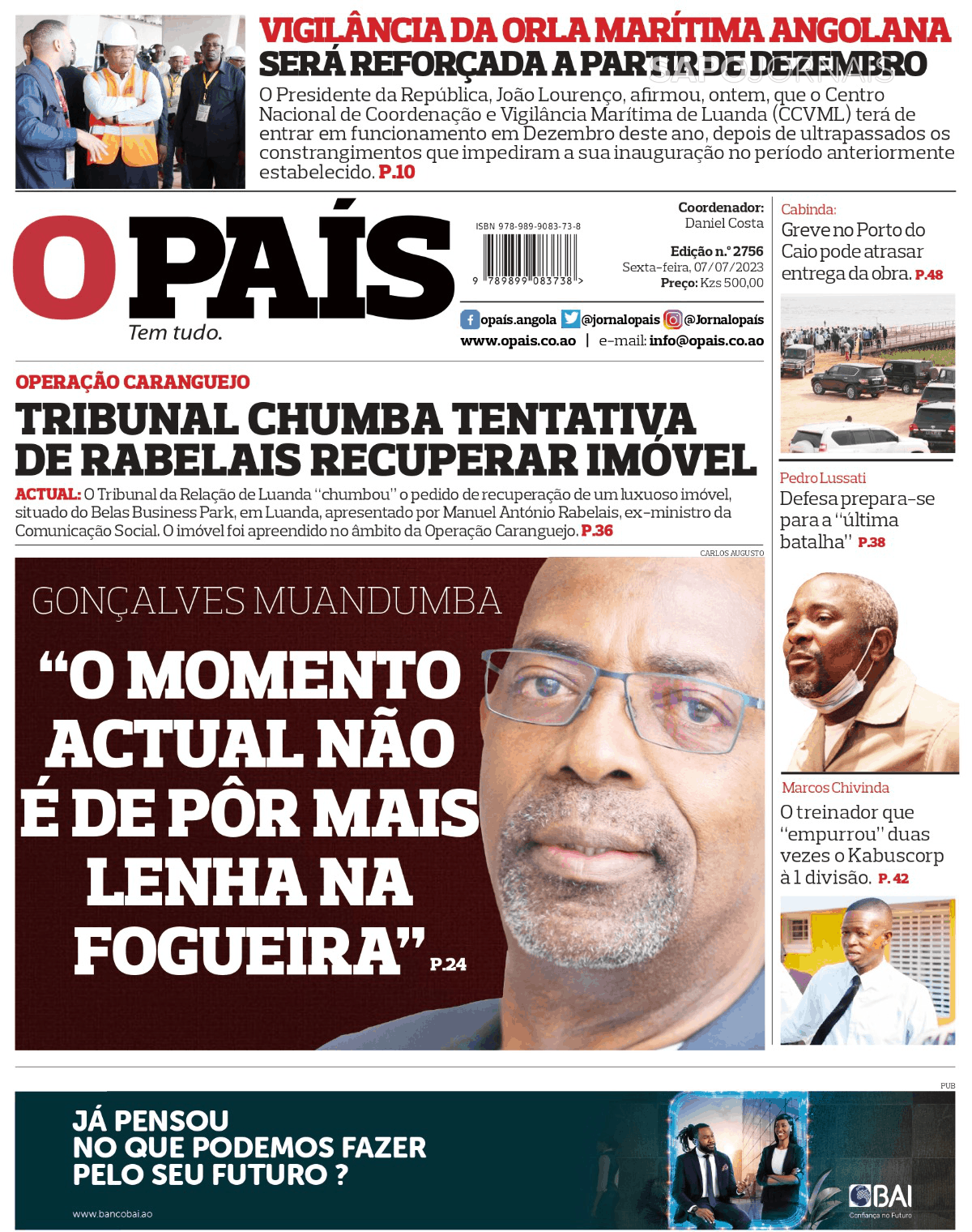 O País (7 jul 2023) - Jornais e Revistas - SAPO.pt - Última hora e ...