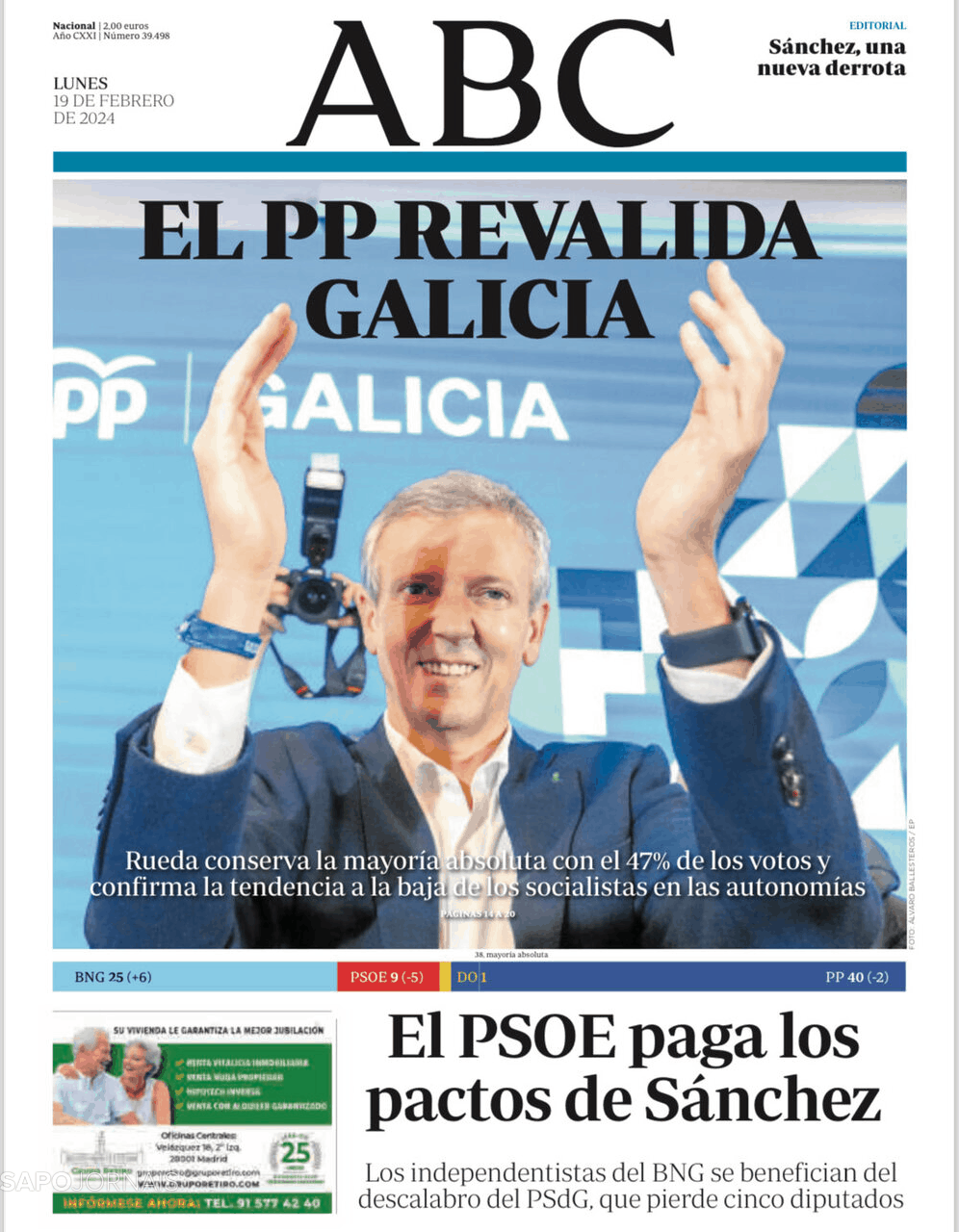 ABC (19 fev 2024) - Jornais e Revistas - SAPO.pt - Última hora e ...